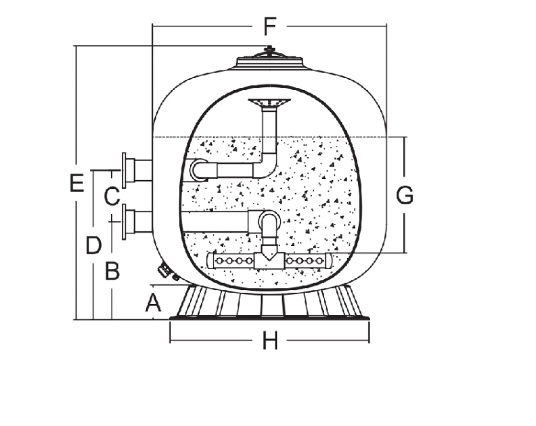 Bình lọc cát bể bơiEmaux NL1400 - THIẾT BỊ BỂ BƠI CHÍNH HÃNG