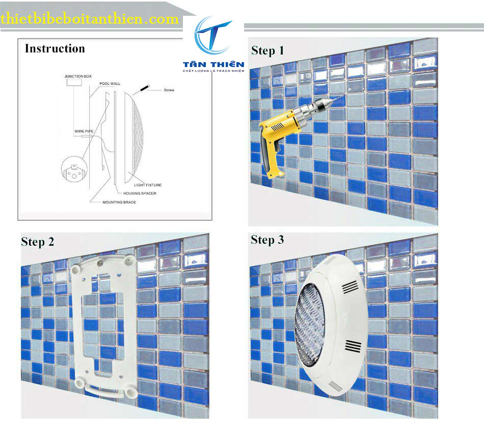 ĐÈN ÂM BỂ BƠI| ĐÈN LED ÂM HỒ BƠI | NHẬP KHẨU TRỰC TIẾP
